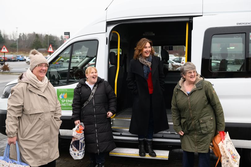 Still Game star Jane McCarry takes trip on Twechar's new electric ...