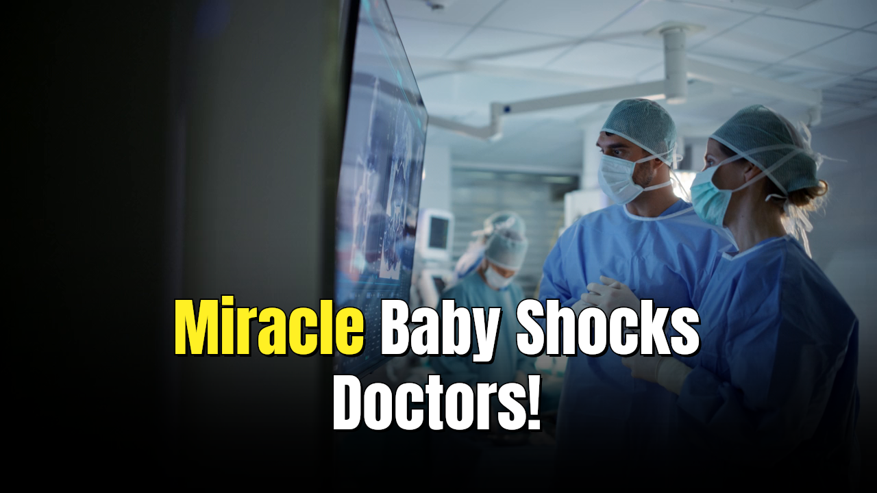 Doctors stunned as baby survives full-term pregnancy beating 1-in-a ...