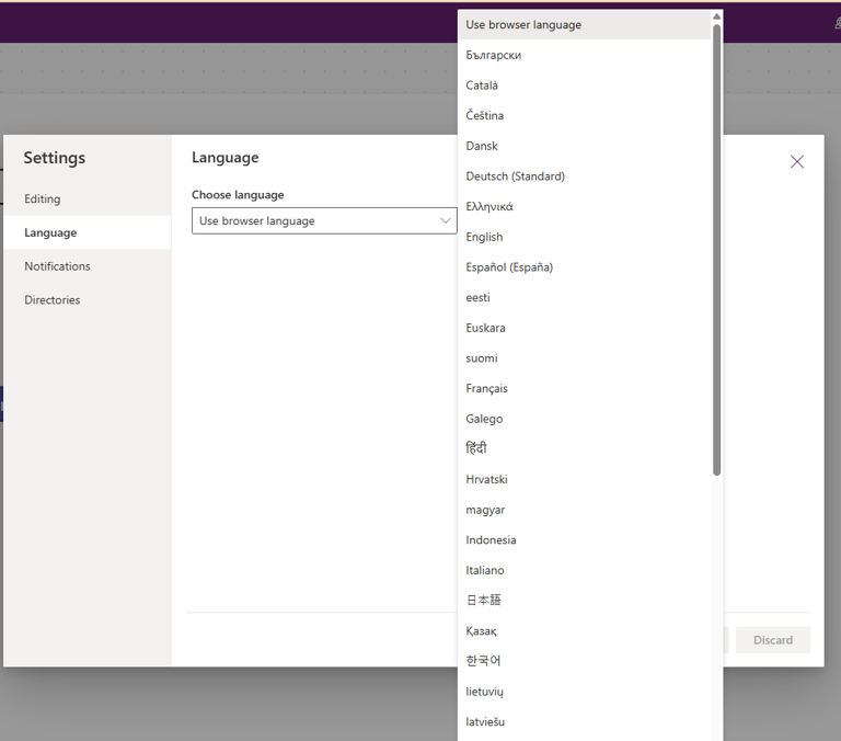 Decimal dot or comma in Power Apps