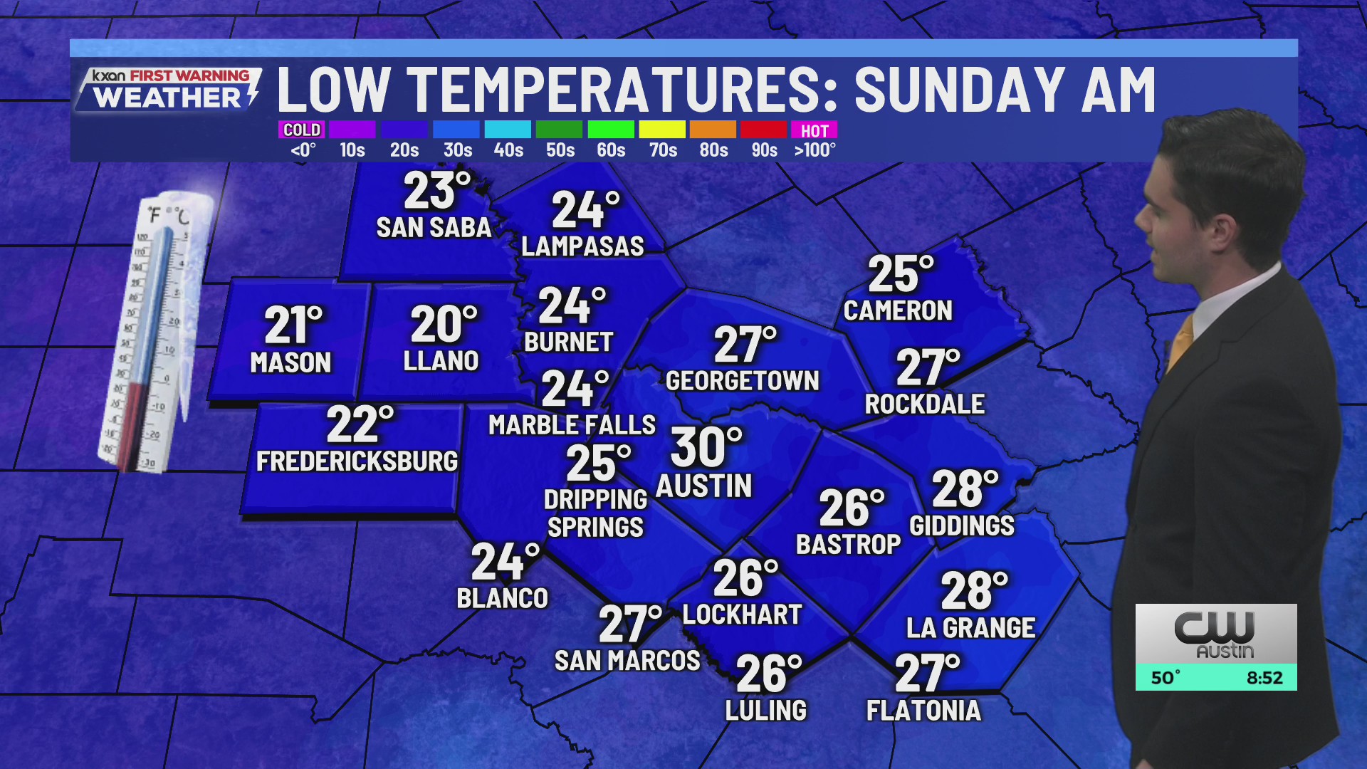Cold front arrives today, winter air this weekend KXAN weather forecast ...