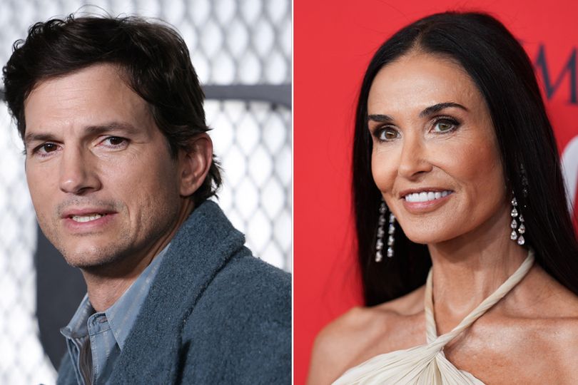 Ashton Kutcher elogia a su exesposa, Demi Moore, con un comentario poco ...