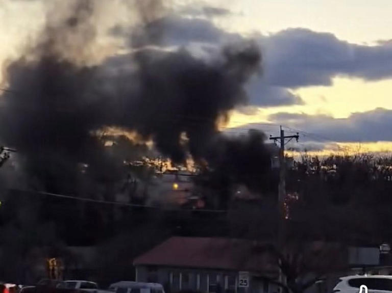 Firefighters battle large camper blaze in Lynchburg