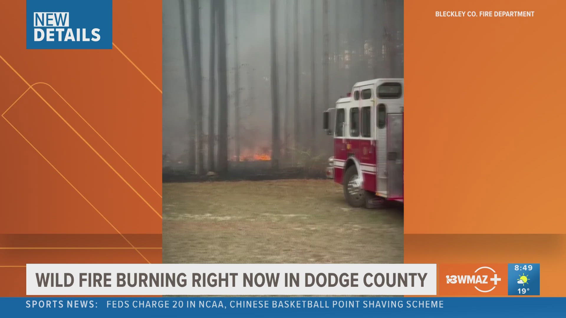 Dodge County wild fire still burning but it's under control, fire chief say