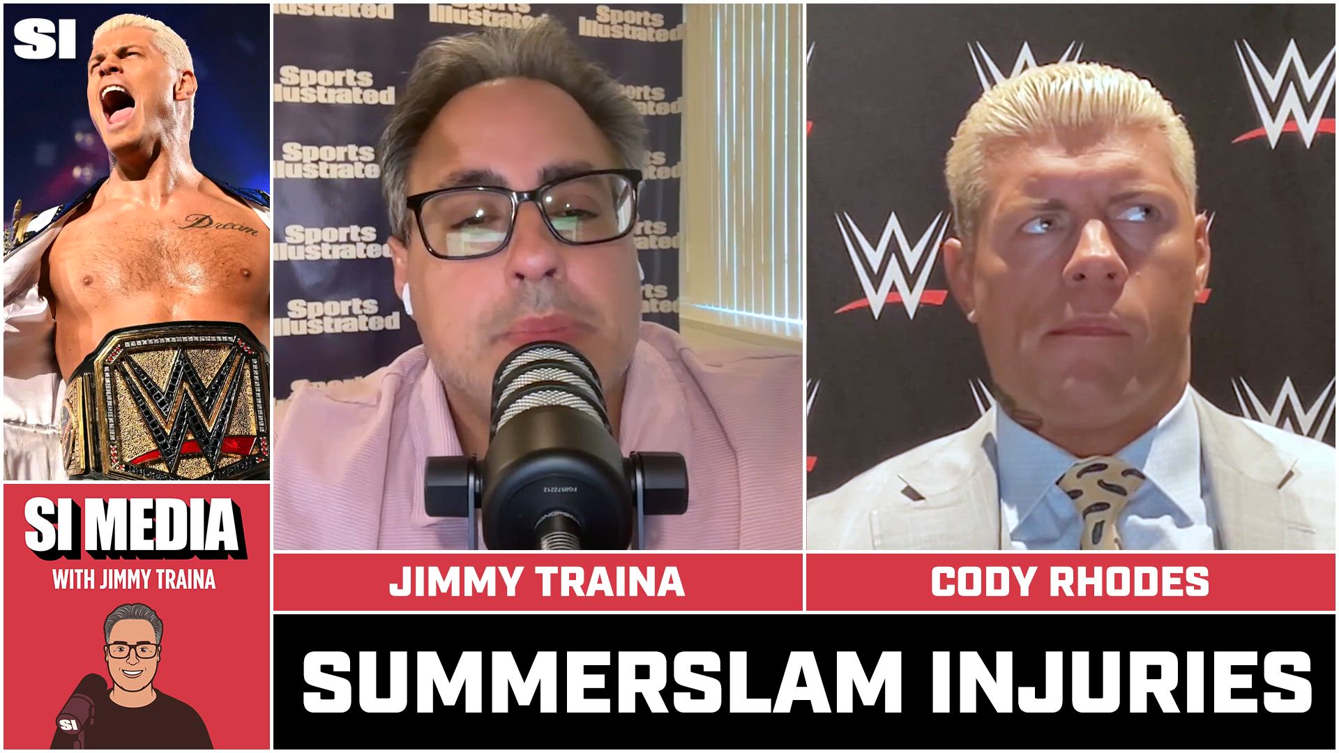 Cody Rhodes wrestled hurt not injured