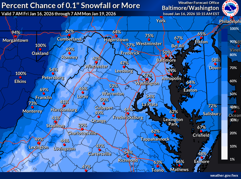 2 chances for snow accumulation this weekend in NoVA, DC: Forecasters