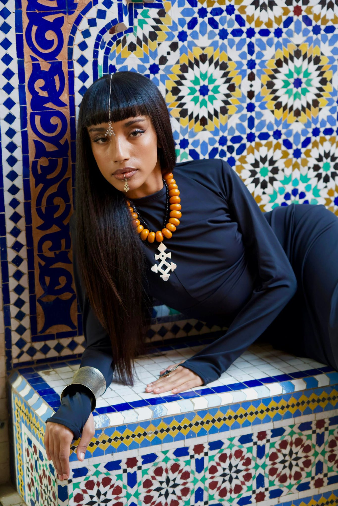 With her lip jewelry, Rim Amhaj redefines perceptions of traditional ...