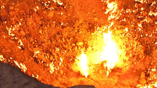 This country hid a burning crater for 50 years - the government said ...