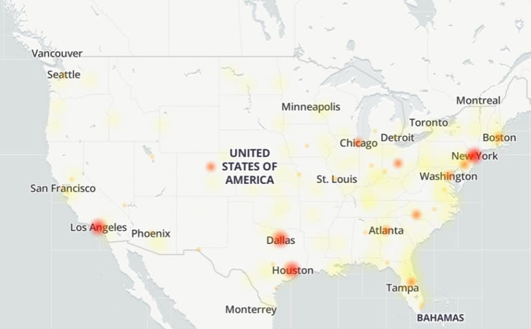 X appears to suffer widespread outage across US, users report problems ...
