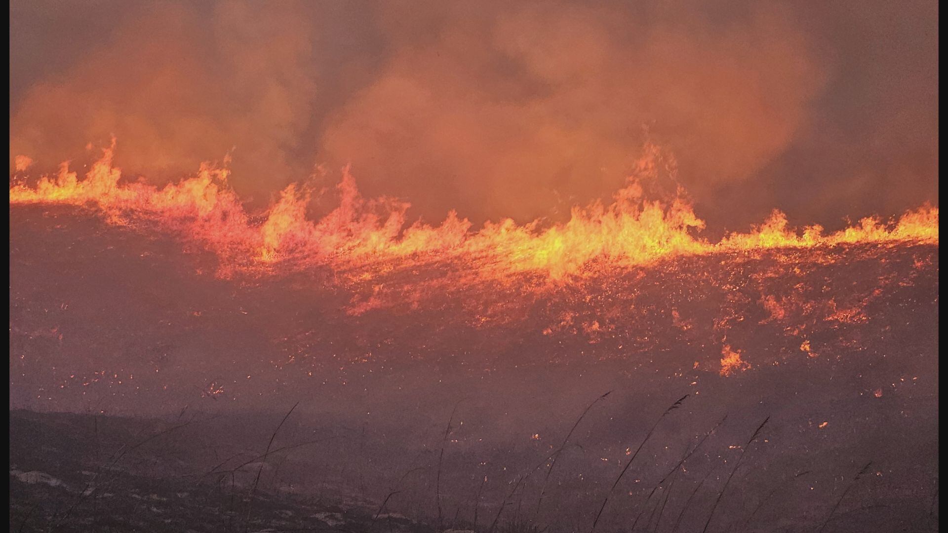 Two separate fires keep emergency responders busy as wind warning continues