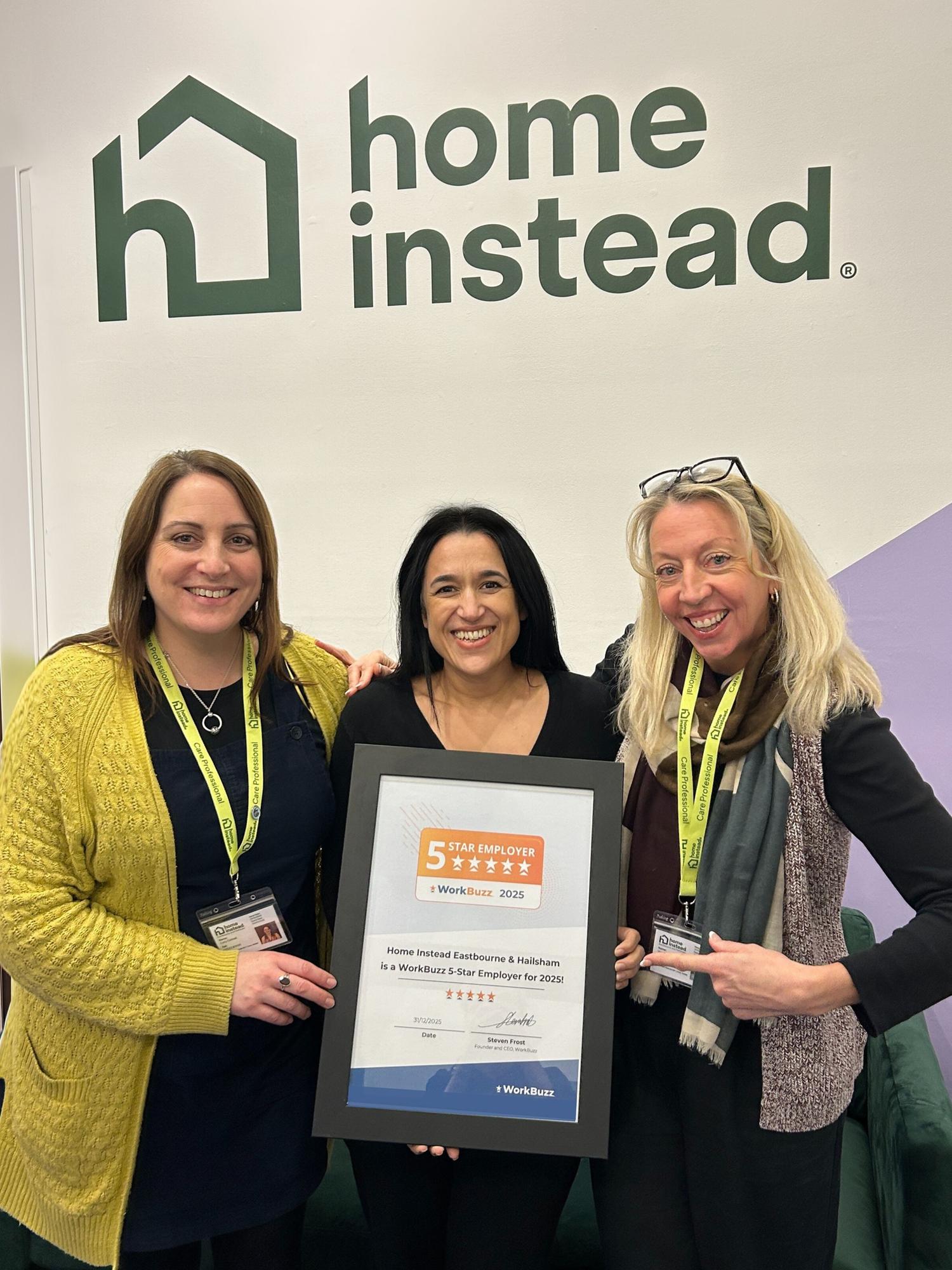 Home Instead Eastbourne and Hailsham recognised as a 5-star employer ...