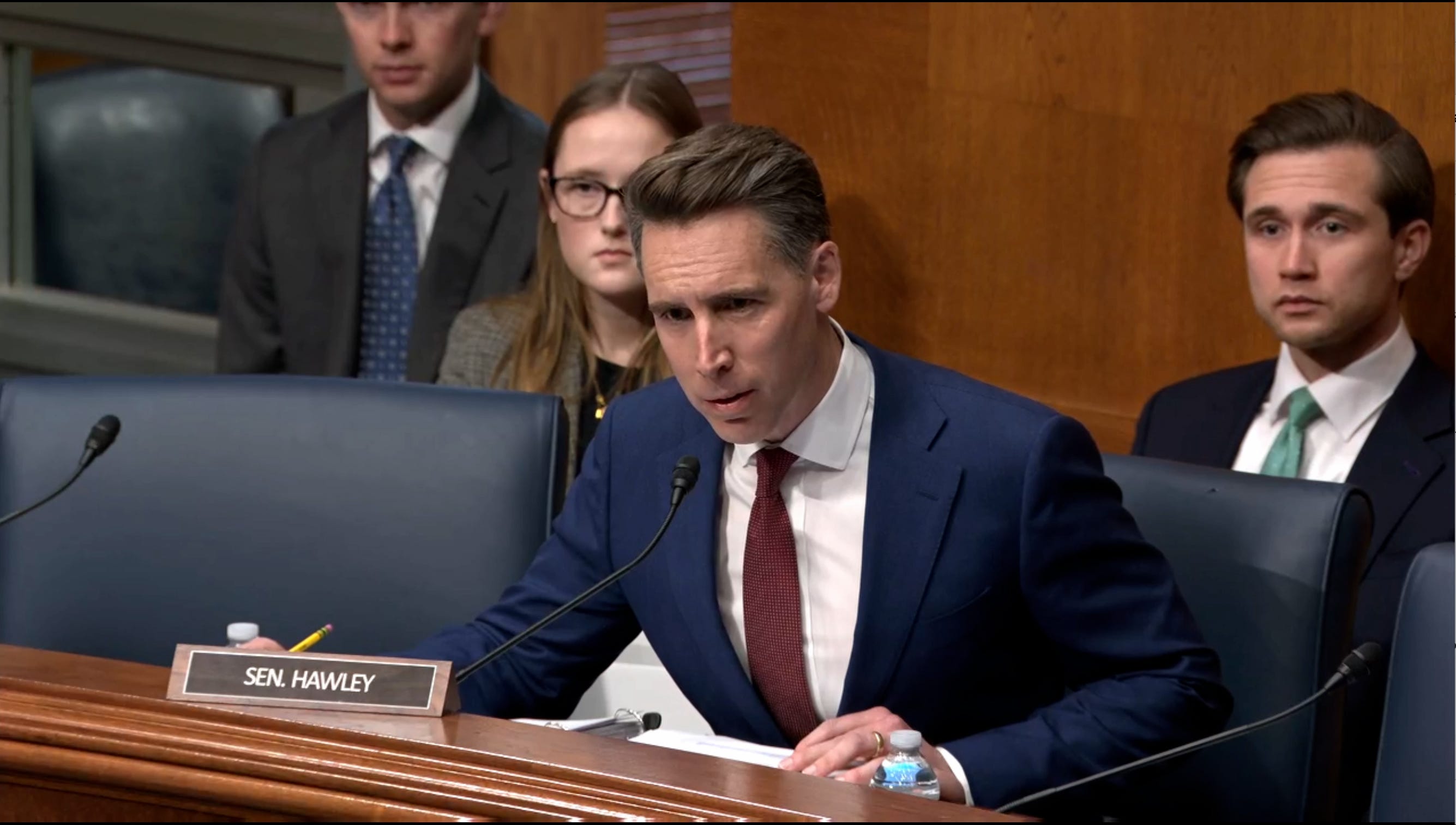 Sen. Josh Hawley goes viral for asking 'Can men get pregnant' at hearing