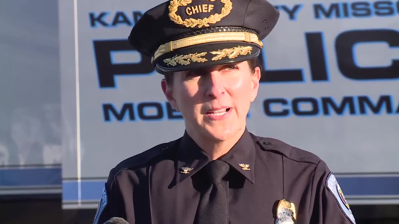 KCPD introduces its new command post bus that will be used during the ...