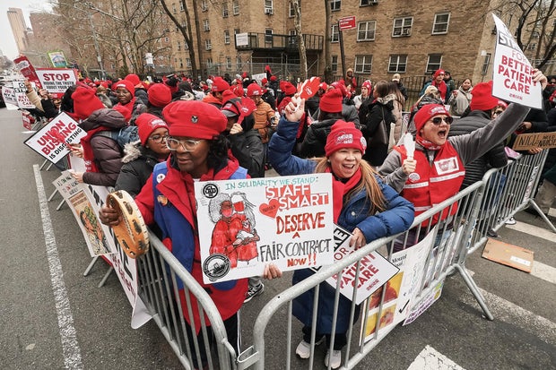 NYC nurses strike negotiations resume on day 5 of picketing outside ...