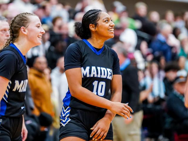 NCHSAA 4A classification girls basketball playoff projection - 2026