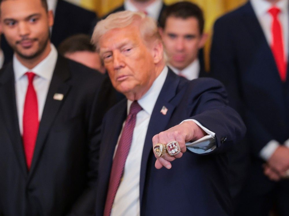 Trump says US 'doing much better than Canada' during Florida Panthers ...