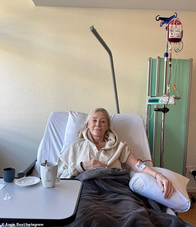 Angie Best undergoes alternative 'mistletoe' chemotherapy in ...