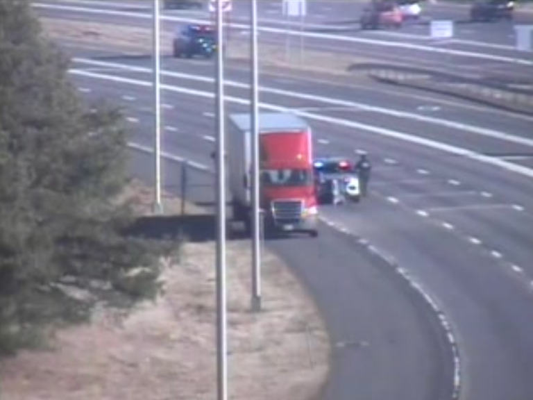 Tractor-Trailer, Pedestrian, Collide On Highway In Manchester