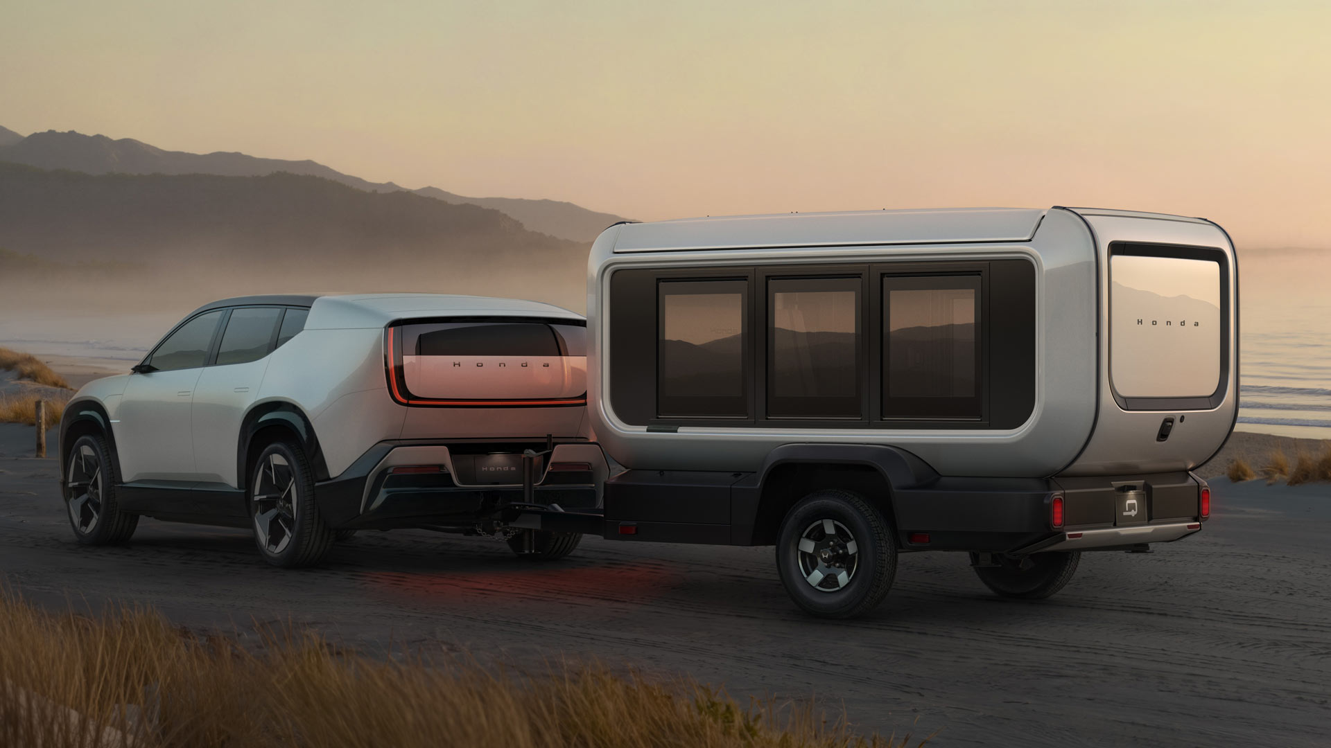 Honda has designed a lightweight ‘Base Station’ travel trailer