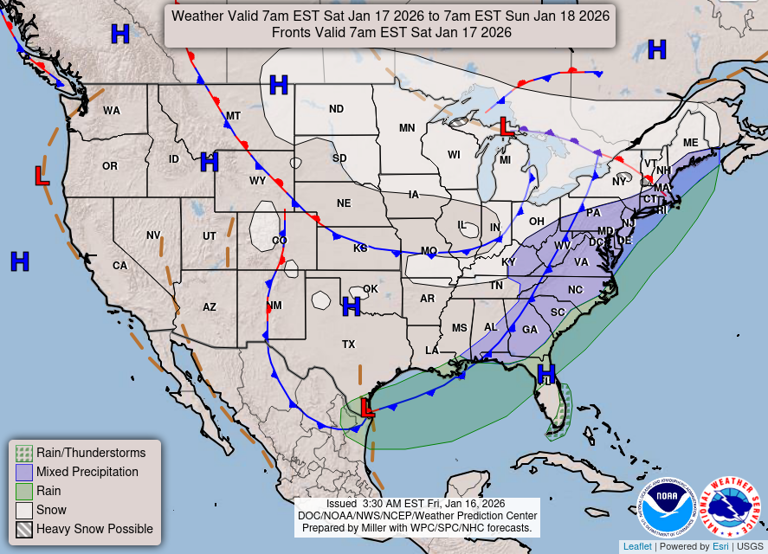 Wondering when it will snow in Pensacola? Here's a timeline
