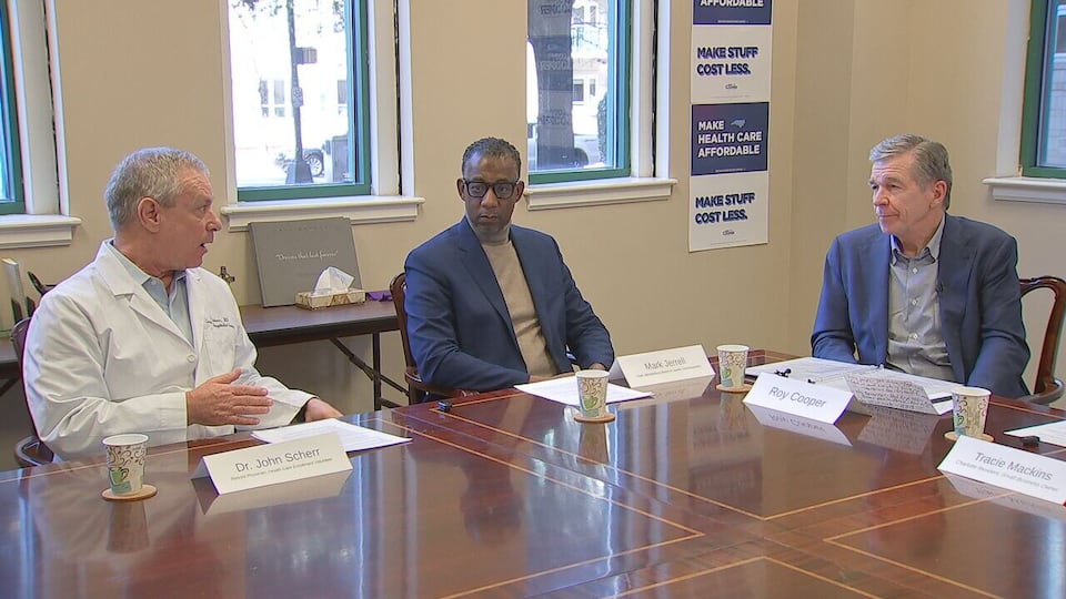 Cooper campaigns in Charlotte, focuses on affordable health care