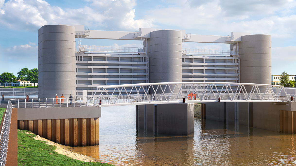 Tidal barrier to be 10m shorter to save money