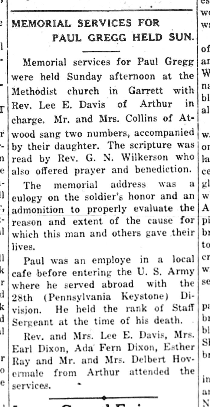 Arthur soldier’s remains identified 80 years after death in World War II