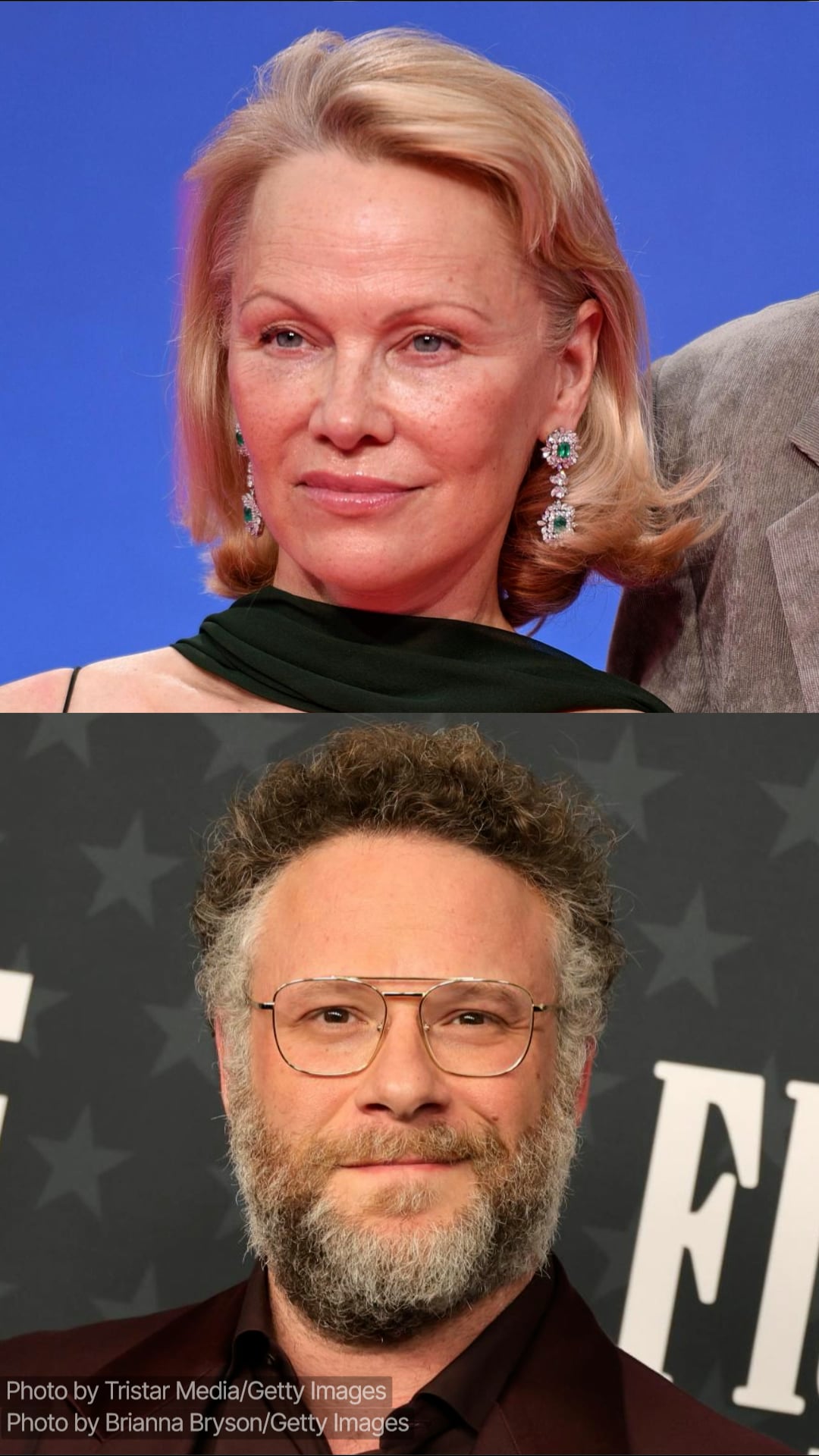 Pamela Anderson felt “yucky” sitting near Seth Rogen at Golden Globes