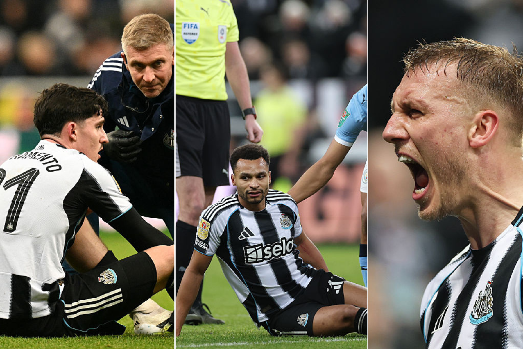 Tino Livramento, Jacob Murphy & Dan Burn - Newcastle United injury list ...