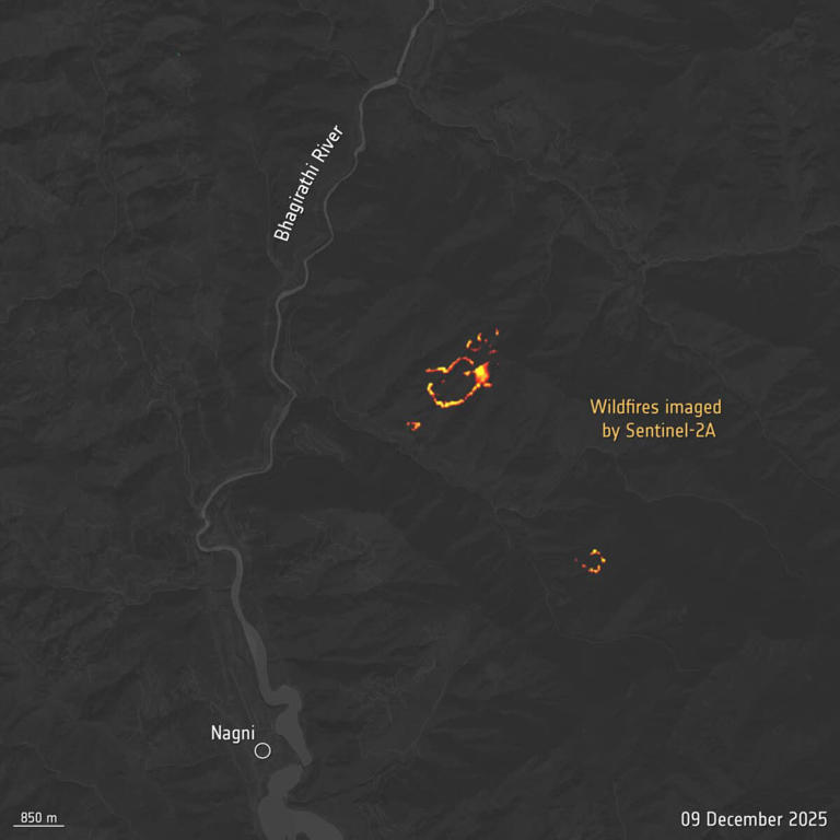 Sentinel-2A satellite captures Earth after dark for the first time