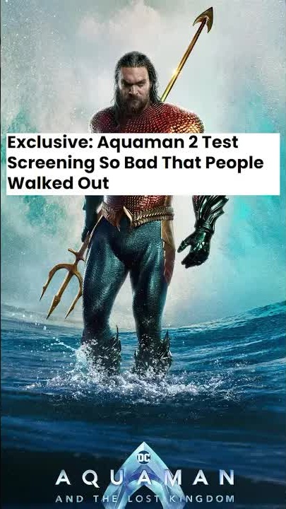 People walked out of Aquaman 2 because of this scene! #shorts
