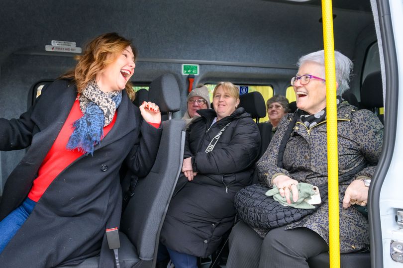 Still Game star Jane McCarry takes trip on Twechar's new electric ...