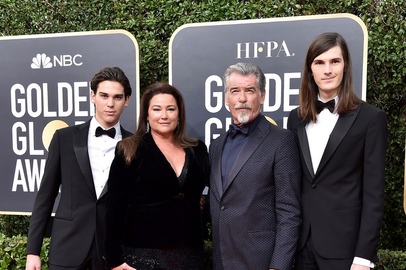 Pierce Brosnan seen with his son Dylan in Majorca following his 29th ...