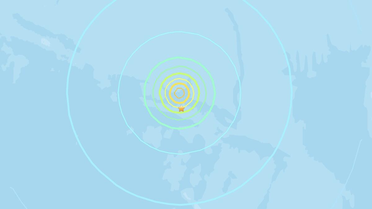 6.0 magnitude earthquake reported in US