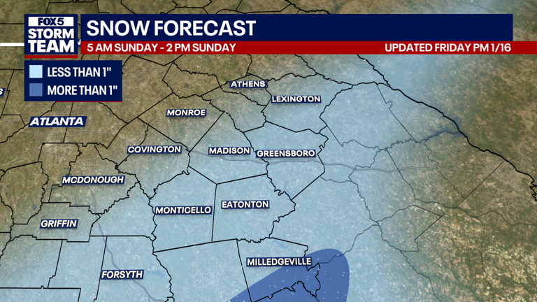 Live | Georgia snow forecast: The latest on this weekend's winter ...