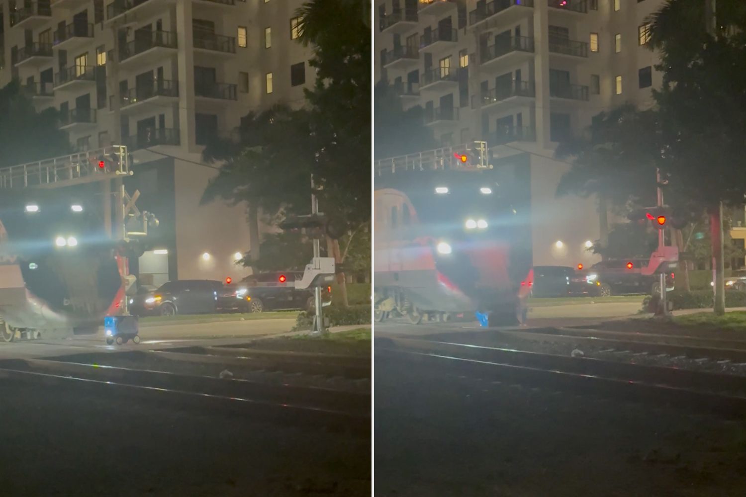 Uber Eats delivery robot destroyed after getting stuck on train tracks ...