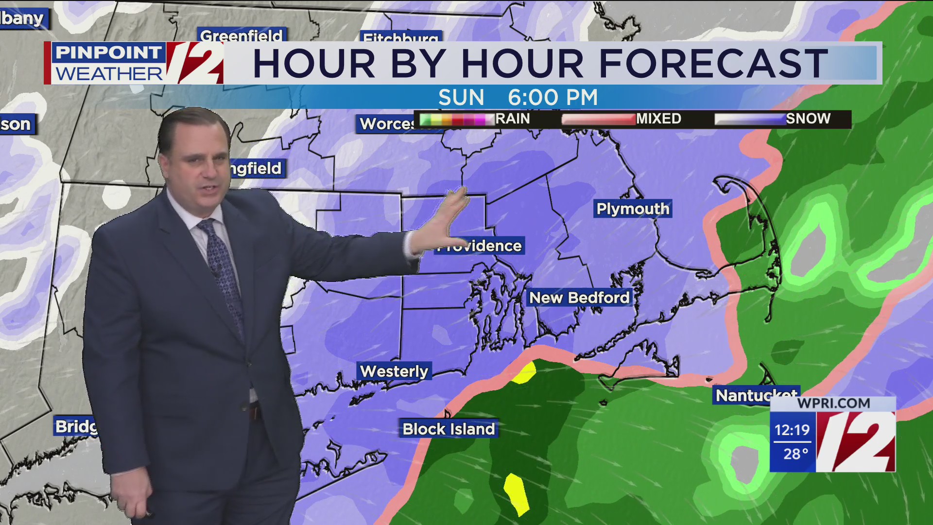 WPRI 12 weather forecast for 1/16/26: Cold and dry today; couple of ...