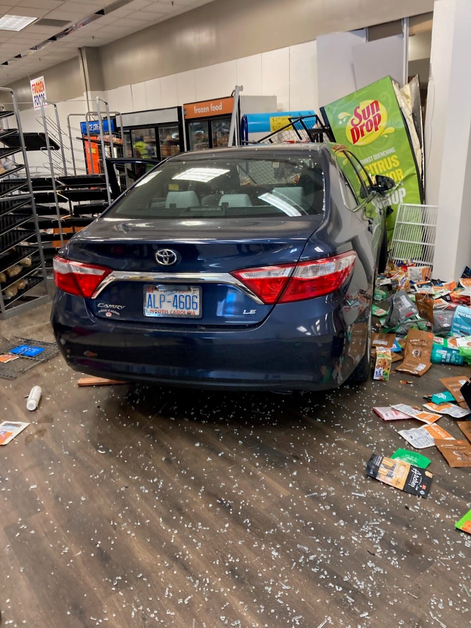 Teen arrested after car crashes into Gastonia mall