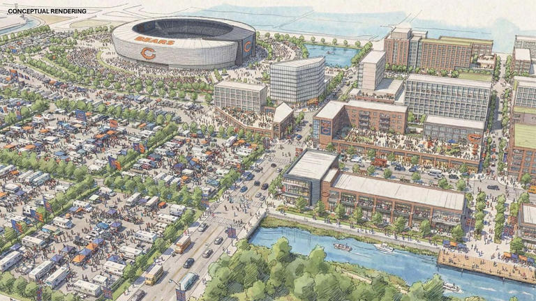 First look: Gary pitches three sites for Bears stadium