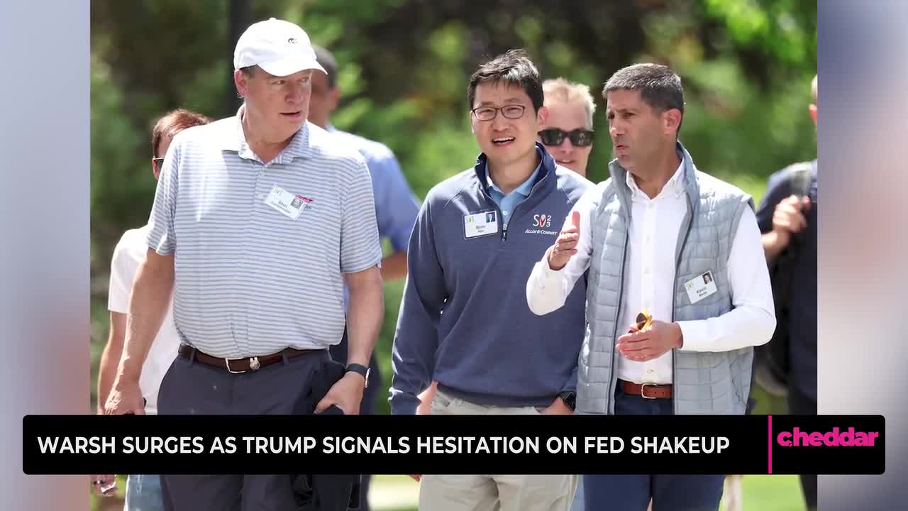 Warsh surges as Trump signals hesitation on Fed shakeup