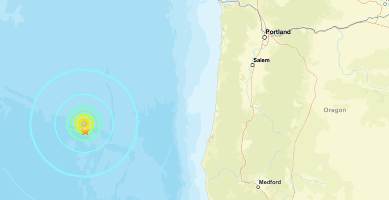 6.0 magnitude earthquake detected off the Oregon coast. What to know