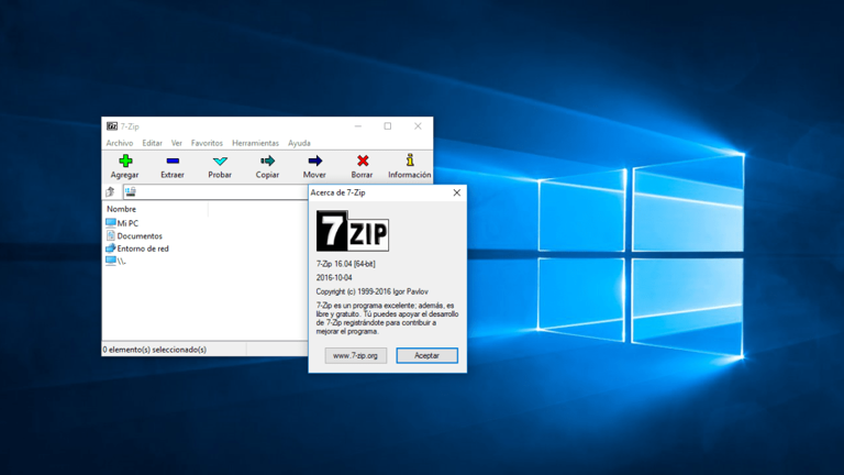 Compresión avanzada y archivos autoextraíbles con 7-Zip / PeaZip