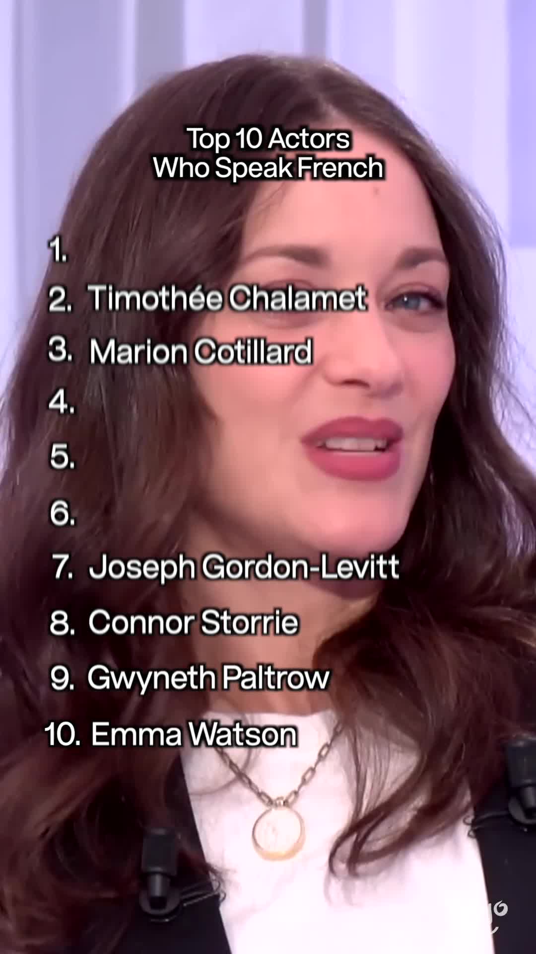 Top 10 actors who speak French