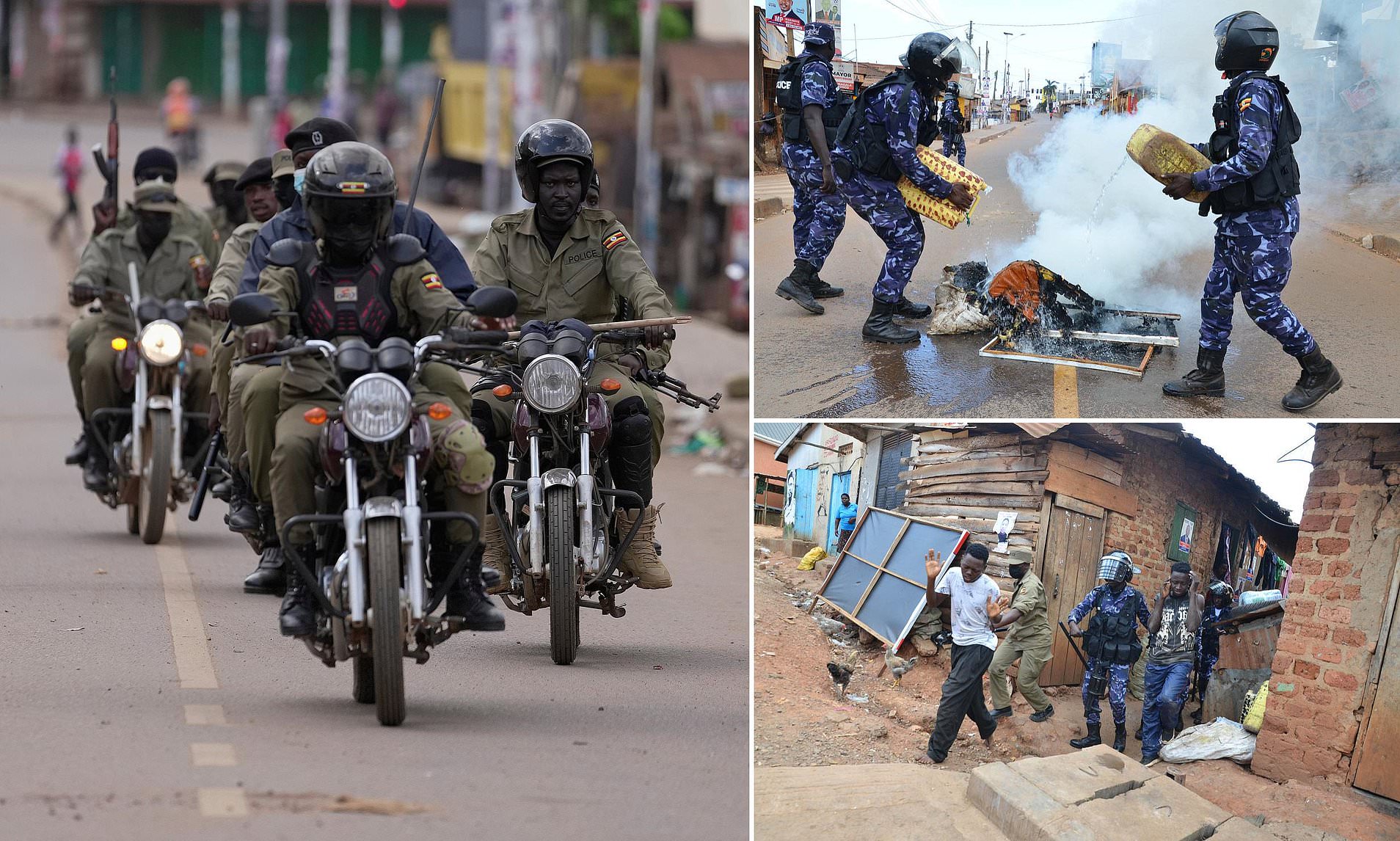 Ugandan election descends into violence with opposition leader ...