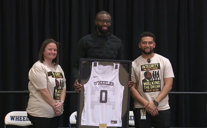 Wheeler High retires Boston Celtics star Jaylen Brown’s jersey
