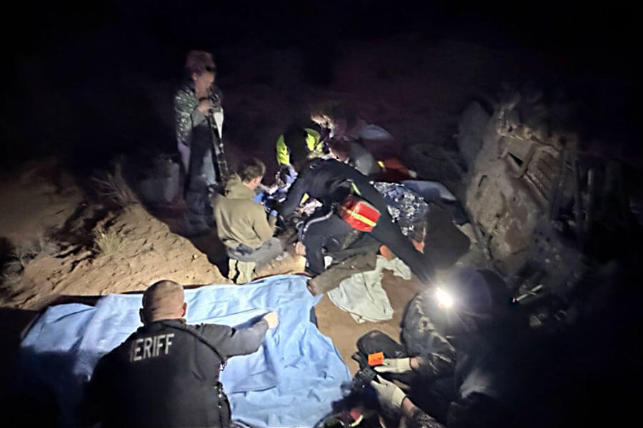 Teens rescue man pinned in side-by-side wreck in Utah backcountry