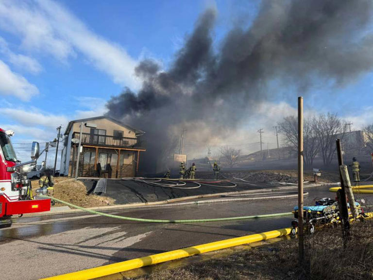 Morning house fire in Rapid City