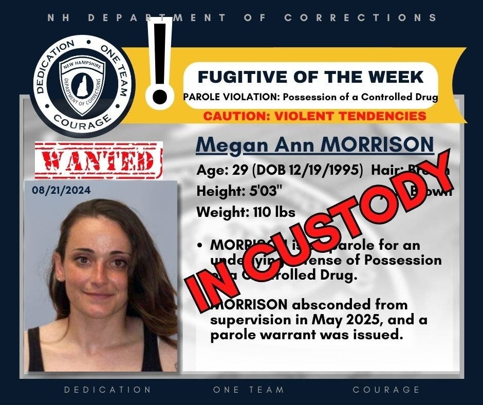 Fugitive arrested at Andover, Mass., hotel with another parolee, NH ...