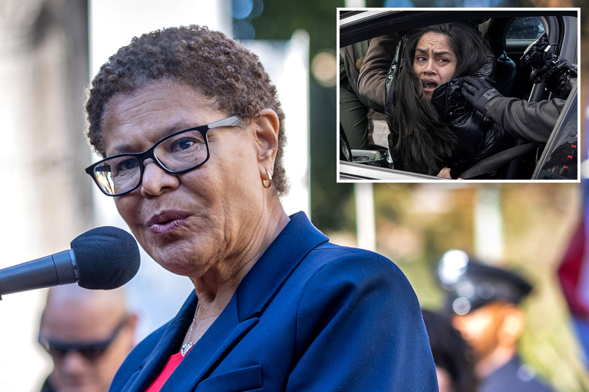 Trump admin slams LA Mayor Karen Bass after she called for ICE to leave ...