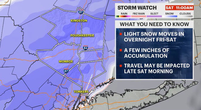 Storm watch: Accumulating snow is likely Saturday morning