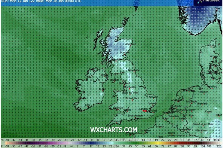 Snow maps reveal 400-mile blizzard due to hit 51 UK cities - full list